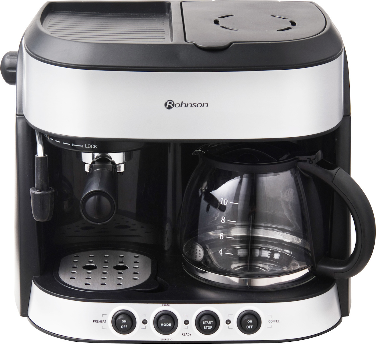 ROHNSON R-970 Πολυκαφετιέρα Black/Silver - Siskevi.gr